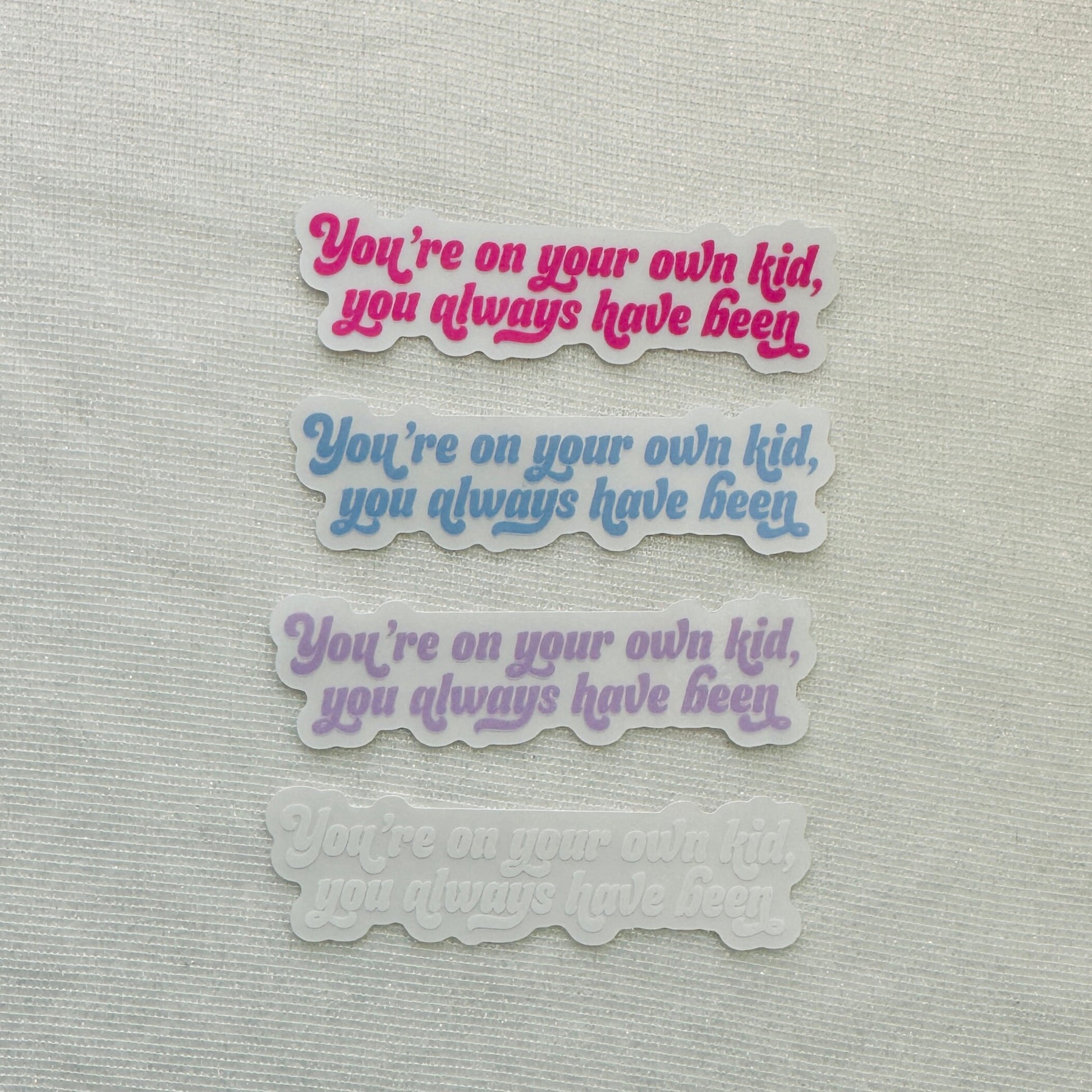 You're On Your Own Kid Mirror Cling | Midnights Window Cling | YOYOK D ...