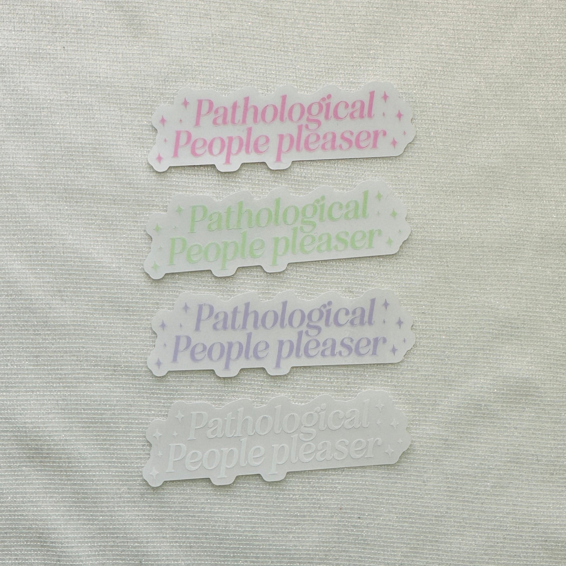 Pathological People Pleaser Mirror Cling Decal | Losing Me Window Clin ...